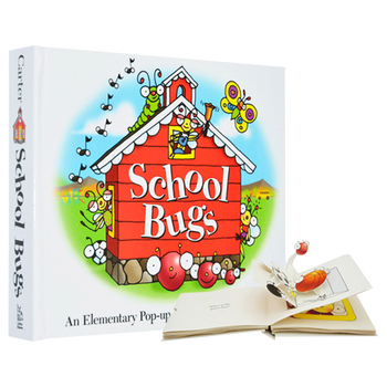 上学啦 小虫虫 儿童立体书 英文原版 School Bugs 精装 神奇动态认知书 想象力开发 Da
