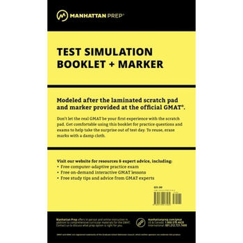 Manhattan GMAT Test Simulation Booklet W/ Ma...
