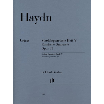 亨乐原版 海顿 弦乐四重奏 卷五 op 33 Haydn String Quartets HN209