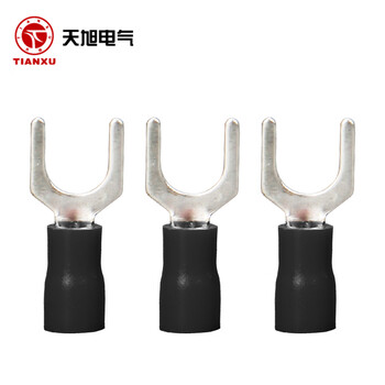【SV3.5-4叉形接线端头】天旭叉形预绝缘端子SV3.5-4叉形线耳接线端子冷压接线端头UT端子线叉500只/包 1包【行情 报价 价格 评测】-京东
