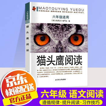 2022新版猫头鹰阅读小学六年级上下册全国通用版专项教辅书练习册语文课外现代文古诗文阅读理解 猫头鹰阅读 六年级