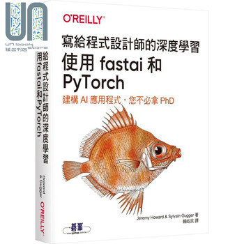写给程式设计师的深度学习 使用fastai和PyTorch 港台原版 欧莱礼 人工智能