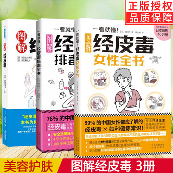 全3册经皮毒全书一看就懂图解经皮毒+经皮毒排毒全书+经皮毒女性全书
