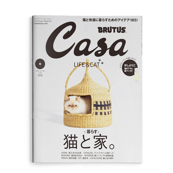 【在途】CasaBRUTUS 2022年6月刊 适合与猫一起生活的房子 建筑时尚杂志 主题：养宠物 日文原版期刊 善本图书 CasaBRUTUS