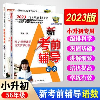 2023新版小升初考前辅导语文数学英语3本乔有平李丽云冲刺名校专项训练知识点总结押题复习 小学语文知识点大集结总复习整合集训 数学英语知识点手册 2/本 语文+数学-2023版