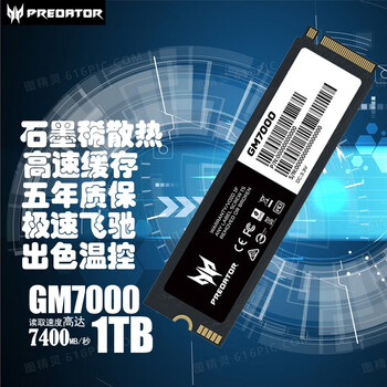 宏基掠夺者GM7/GM7000 1t 2t 4t NVMe4.0 PS5 电脑固态硬盘1t 2t GM7000系列 1T【高速缓存 五年联保】【图片 价格 品牌 报价】-京东