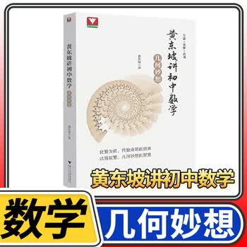黄东坡讲初中数学几何妙想 智慧大讲堂带你发现数学之美 初一初二初三解题方法与技巧 初中中考数学培优新方法七八九年级