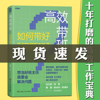 正版 高效带班 如何带好“问题班” 钟杰 班主任案头高效工作手册 带班能力 从容面对“问题”学生班级师生关系 老师教师用书  高效带班