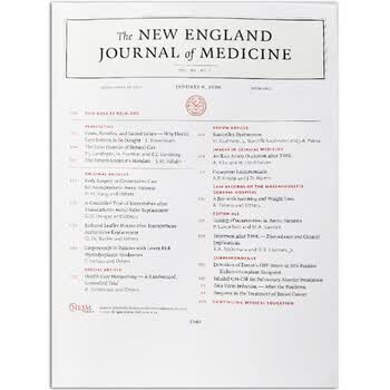 【单期可选】New England Journal of Medicine 2020/21年 新英格 2020年1月9日刊