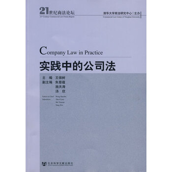 实践中的公司法 王保树 社会科学文献出版社
