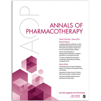 【单期可选】Annals of Pharmacotherapy Vol.55.1 美国药物治疗纪事杂 2021年1月刊