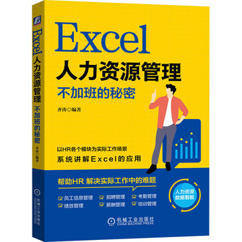 Excel人力资源管理 不加班的秘密 齐涛 人力资源数据看板 员工信息招聘考勤绩效薪酬培训 HR应用Excel人力资源管理应用图书籍 正版 图书