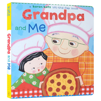 英文原版绘本 爷爷和我 Grandpa and Me 纸板书 Karen Katz 卡伦卡茨 幼儿英