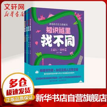 知识链里找不同 全套4册 王芳的书 儿童专注力养成书