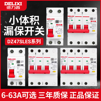 德力西DZ47SLES漏电保护器2P家用1P漏保63A 3P+N断路器4P空气开关 63A 1P+N【图片 价格 品牌 报价】-京东