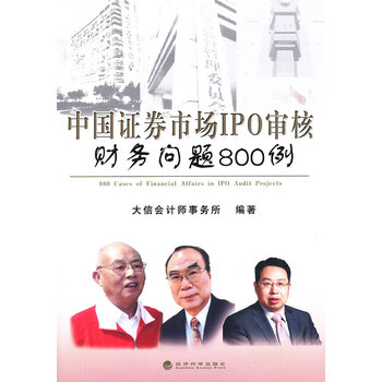 中国证券市场IPO审核财务问题800例 大信会计师事务所著
