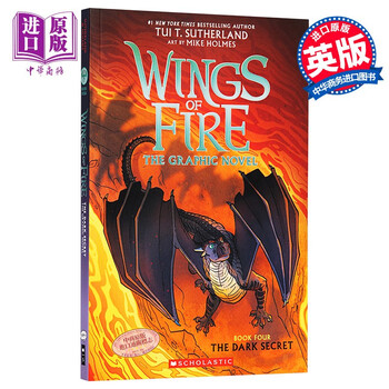 火翼飞龙漫画4：盗取龙梦的死亡岛魔石 The Dark Secret Wings of Fire英文原版 TUI T S