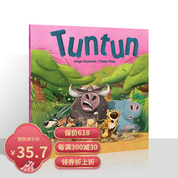【盖世童书】点读版英文原版绘本 Tuntun大象屯屯非洲动物指南亲子共读故事书3-6岁儿童图书书籍 Tuntun大象屯屯绘本