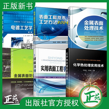 6册化学热处理实用技术金属表面处理技术表面工程技术工艺方法实用表面工程手册电镀工艺学金属表面处理电镀