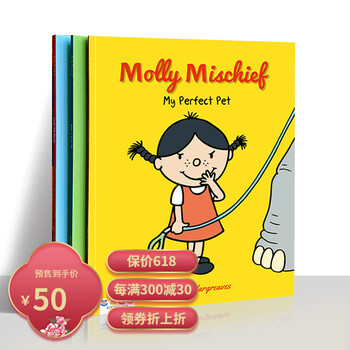 【盖世童书】英文原版绘本淘气包莫莉小姐 Molly Mischief儿童英语启蒙小怪兽笔点读书