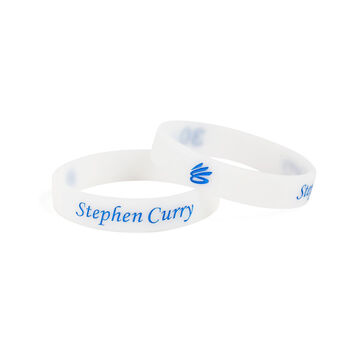 库里新款手环勇士队球星Curry30号篮球运动夜光签名硅胶手链男NB 新款 夜光白色蓝字一条装 小号17cm(建议110斤以下)
