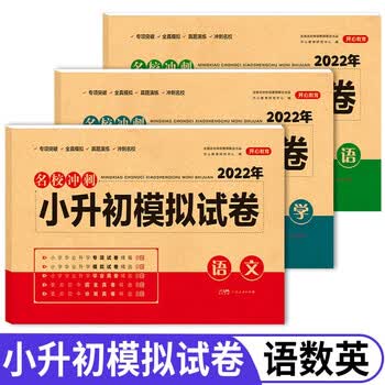 【自选】小升初模拟试卷六年级下册语文数学英语卷子部编人教版真题小学升初中同步必刷题毕业系统总复习资料六年级下册期末考试同步练习名校名卷冲刺100分 语文+数学+英语