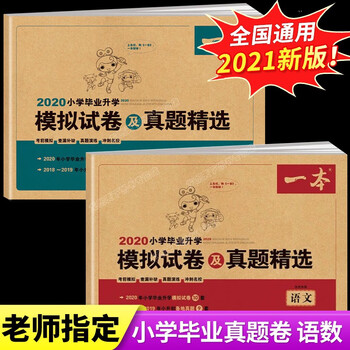 2册    2020小学生毕业升学模拟试卷及真题精选语文/数学