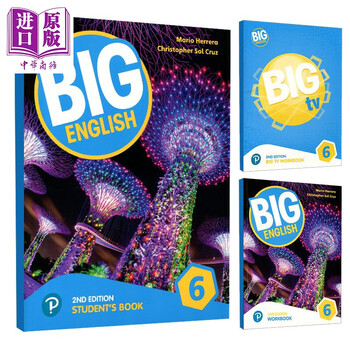 新版朗文培生new Big English 6级套装 学生书课本练习册第二版 美语剑桥考试 小学6年级少儿英语教辅 pearson
