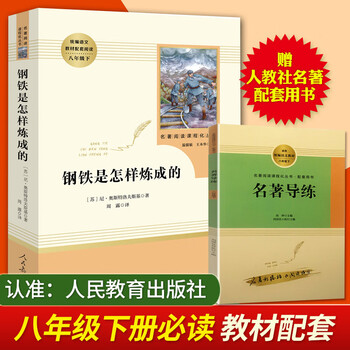 钢铁是怎样炼成的正版(人民教育出版社) 8年级下册/书目/初中新编统编语文教材配套阅读/完整版/