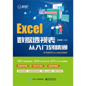 Excel数据透视表从入门到精通 图书