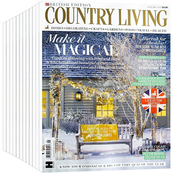 英国COUNTRY LIVING杂志 订购2022年 E80 乡村 田园 住宅别墅家居室内设计杂志