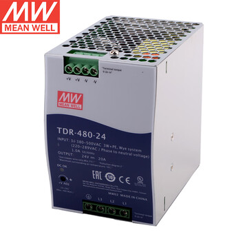【明纬TDR-480系列】明纬（MEANWELL）TDR-480-24 PFC导轨安装开关电源(480W)明纬电源 24V20A【行情 报价 价格 评测】-京东