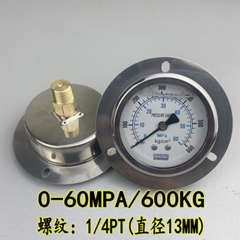 YN-60ZT轴向带边耐震压力表 油压表 液压表 抗震0-100KG全规格 乳白色 0-60MPA/600KG【图片 价格 品牌 报价】-京东