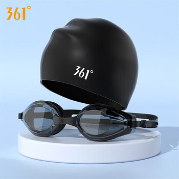 【361°361186009】361°泳镜套装男女高清防雾泳镜泳帽套装 游泳镜硅胶游泳帽套装【行情 报价 价格 评测】-京东