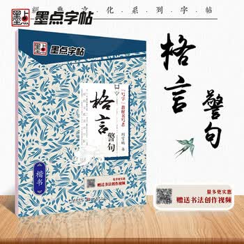 墨点字帖 楷书练字高中小学儿童楷书字帖钢笔字帖成年楷书入门基础训练大学生硬笔书法练字本大开本格言警句荆霄鹏楷书字帖