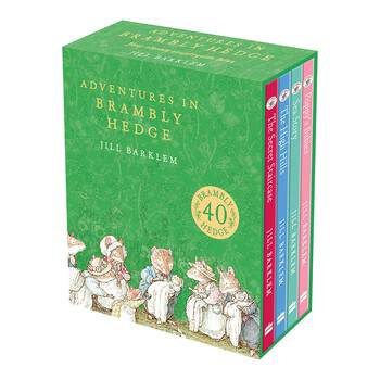 英文版 英文原版 Adventures in Brambly Hedge 野蔷薇村的冒险故事4册套装 限量40周年纪念版 儿童英语绘本亲子阅读