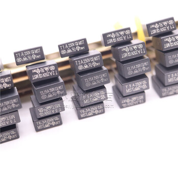 遄运MST保险丝方形 慢断型 T0.5A 1A 2A 3.15A 5A 6.3A 250V CQ(1 MST 黑色方形T6.3A(10个 ...