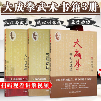大成拳武术书籍3册 大成拳五形动功+大成拳核心训练法+大成拳入门与实战 运动健身书籍养生书籍