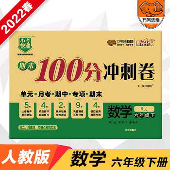 2022春期末100分冲刺卷六年级数学下册人教版小学6年级RJ版单元章节同步练习检测试卷期中期末测评考试卷