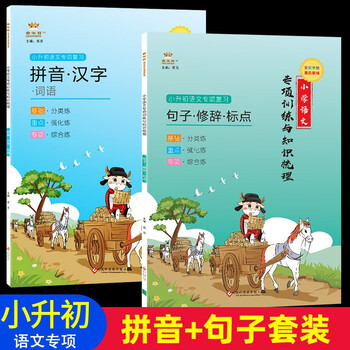 金牛耳小升初语文专项复习训练 句子修辞标点+拼音汉字词语基础重点分类强化练习