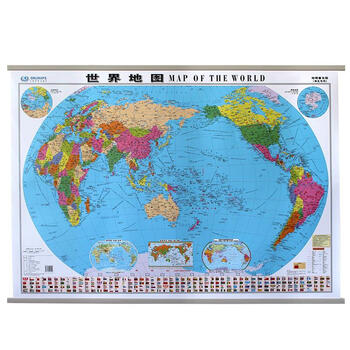 世界地图地理普及版 中英文学生专用  中国地图出版社