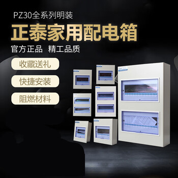 明装 PZ30系列配电箱4 6 8 10 12 15 18 20回路 PZ30-18【图片 价格 品牌 报价】-京东