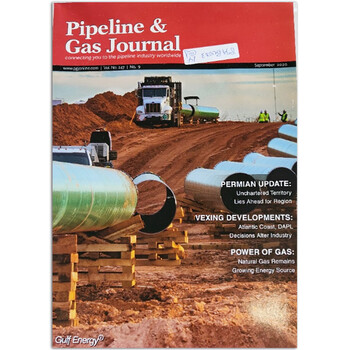 【单期可选】Pipeline&Gas Journal 美国管道与天然气杂志 2020/21年月刊 英 2020年9月刊