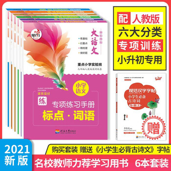 大语文小学语文专项练习手册 全套六本 官方正版书籍 出版社直发 全套六本