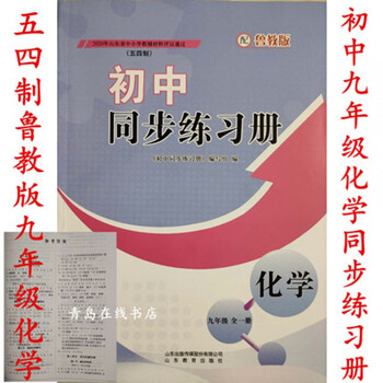 2021五四制鲁教版初中同步练习册化学九年级全一册山东教育出版社54制九年级化学全一册同步配套练习册