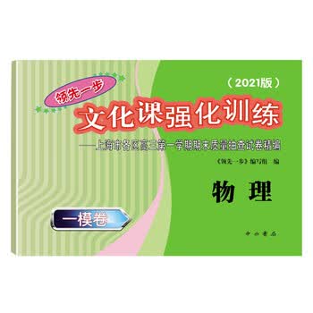 2021年版领先一步 物理 上海高考物理 一模卷 试卷 文化课强化训练物理一模卷 上海市各区高三期末