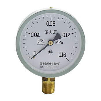 Y100 1.6MPA弹簧管压力表真空表气压表水压表 0.16MPA【图片 价格 品牌 报价】-京东
