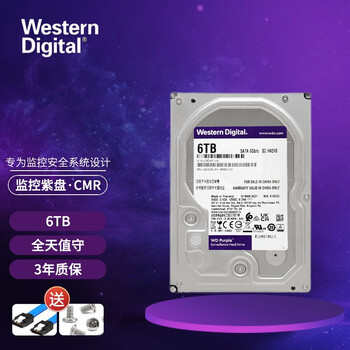 西部数据（WD） 6TB 紫盘SATA3.5英寸DVR录相机械监控硬盘6Gb WD60EJRX【图片 价格 品牌 报价】-京东