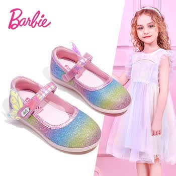 【芭比童鞋】芭比 BARBIE 童鞋 女童公主鞋发光鞋2022春季儿童皮鞋女孩闪灯鞋水晶鞋春秋 DA5300 粉色 29码【行情 报价 价格 ...