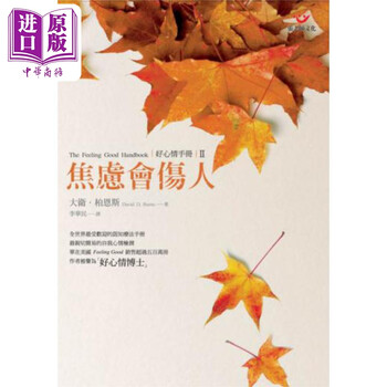 好心情手册Ⅱ 焦虑会伤人 港台原版 大卫柏恩斯 张老师文化 心理咨询治疗